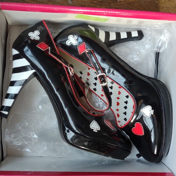 Funtasma | Shoes | Pumps By Funtasma Red Heart White Spade Red Diamond ...